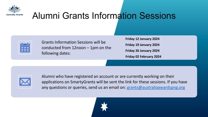 Papua New Guinea Australia Alumni Association Community - Events - Alumni Grants Information ...